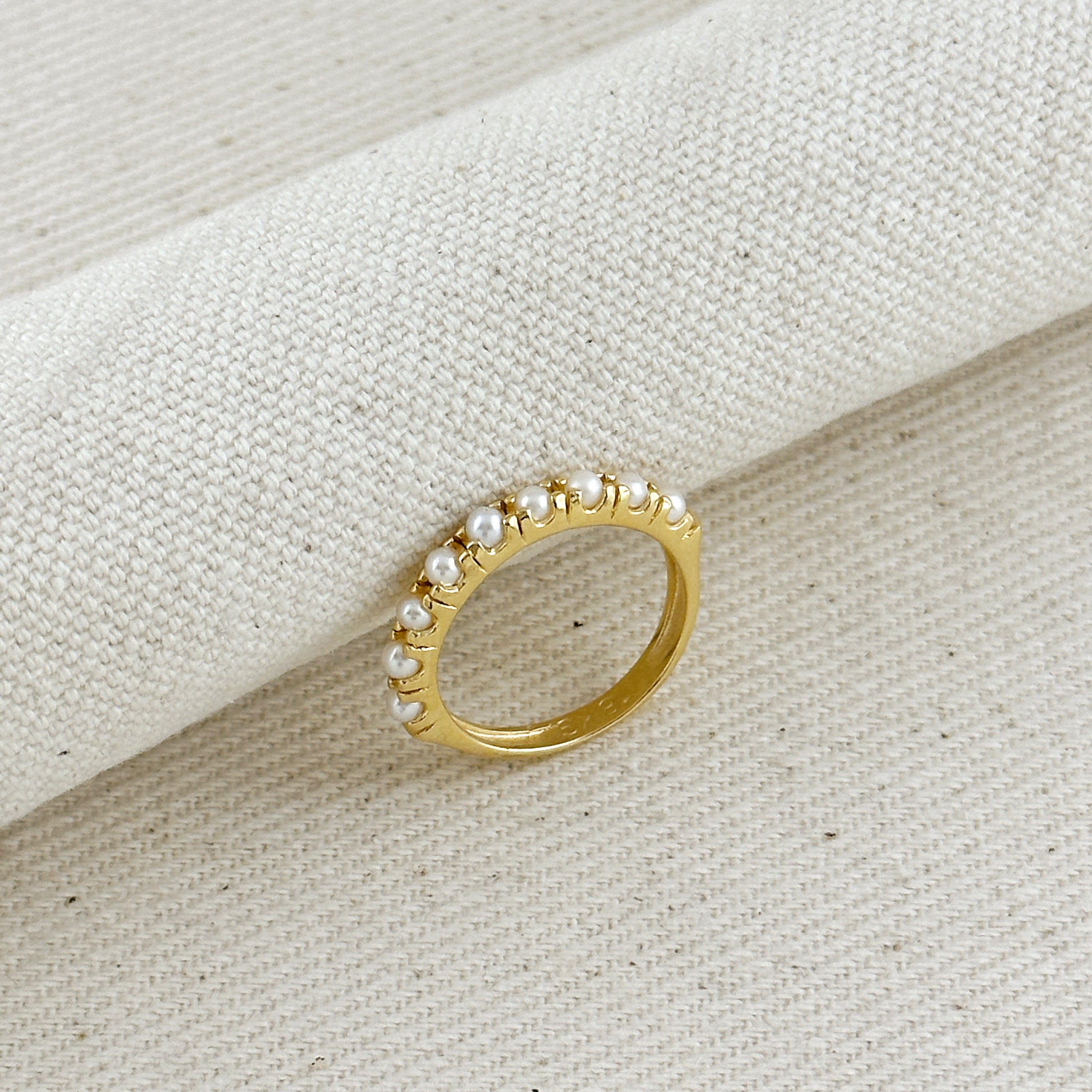 18k Gold Filled Dome Croissant Ring Wholesale Jewelry Supplier – GoldFi