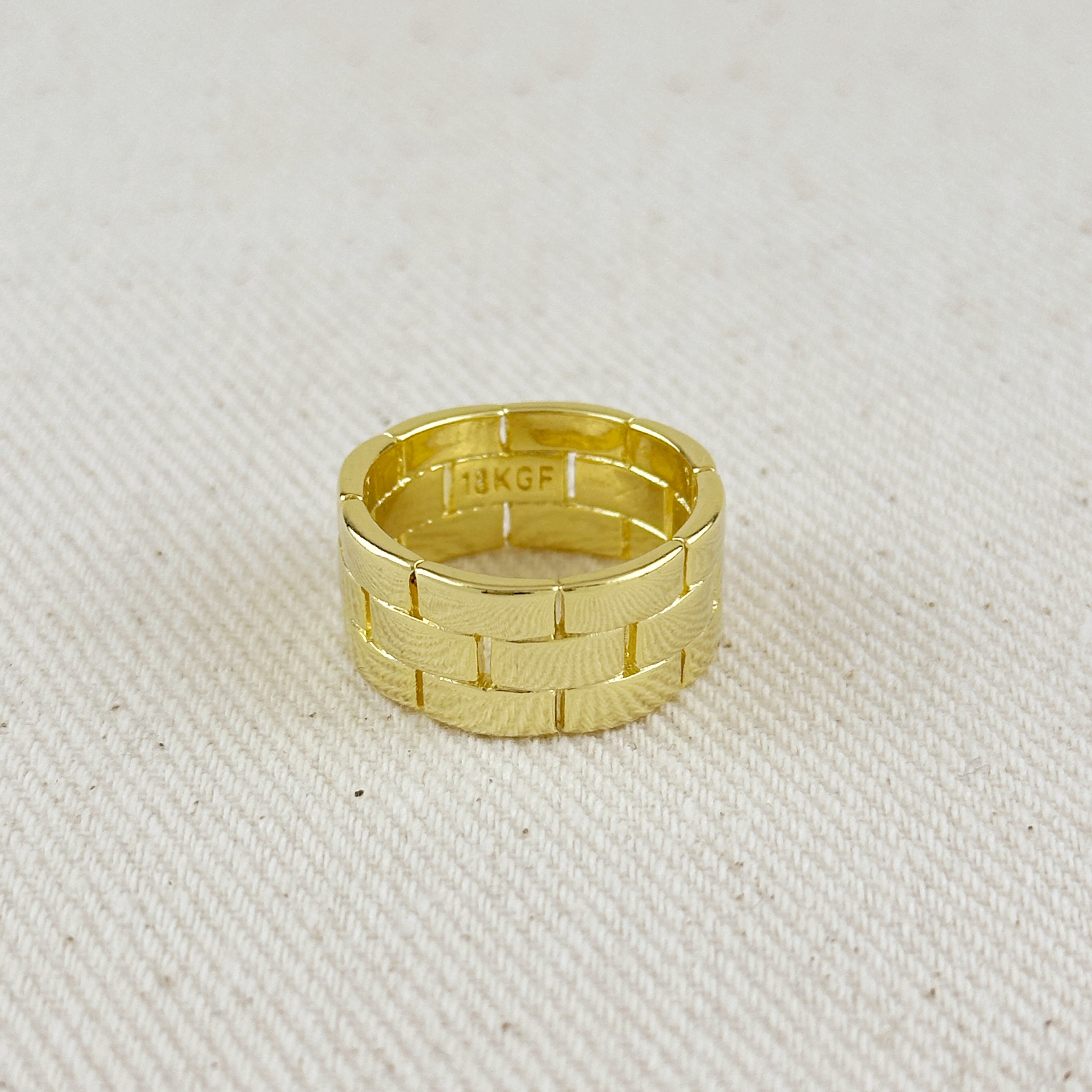 18K Gold Filled 9mm Watch Band Ring – GoldFi