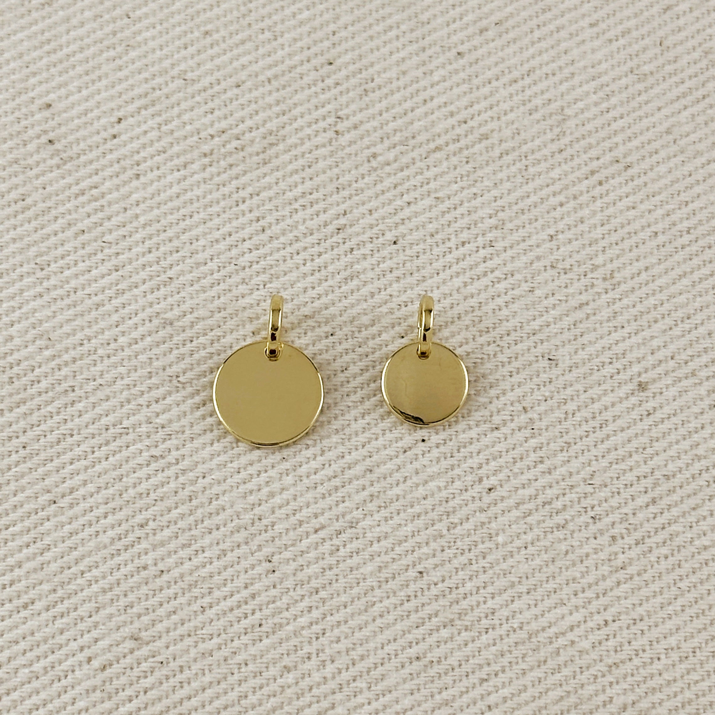 18k Gold Filled Plain Disc Pendant – GoldFi