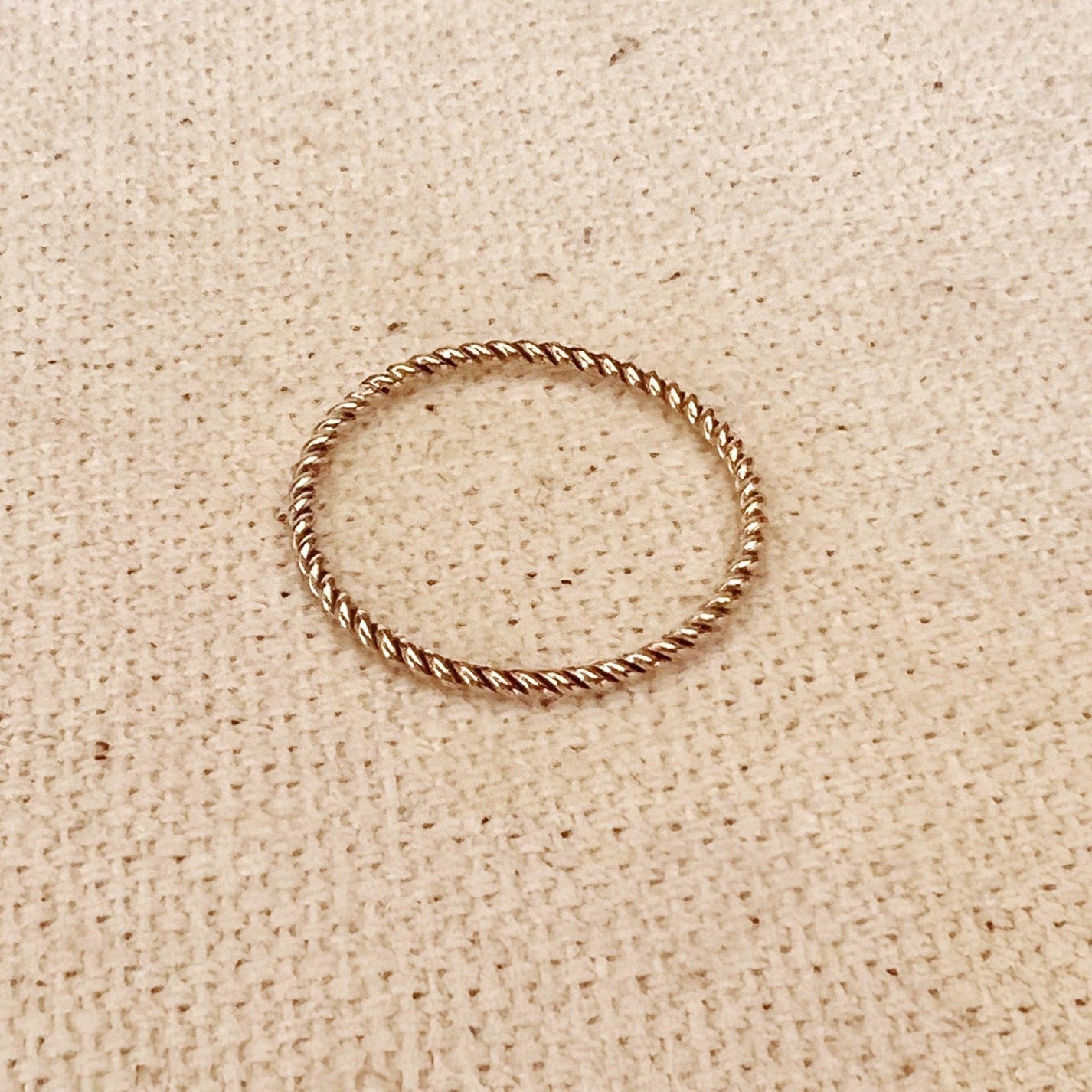 14k Gold Filled 1mm Twisted Stackable Ring Wholesale Jewelry Supplies ...
